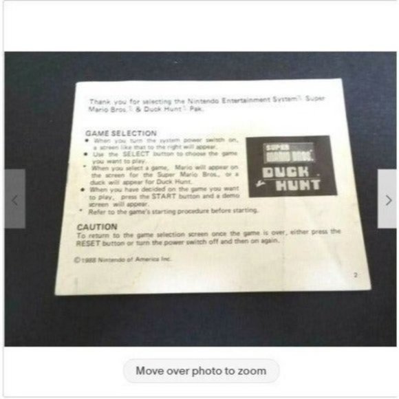 Nintendo | Video Games & Consoles | Vintage Nintendo Manual Super Mario ...